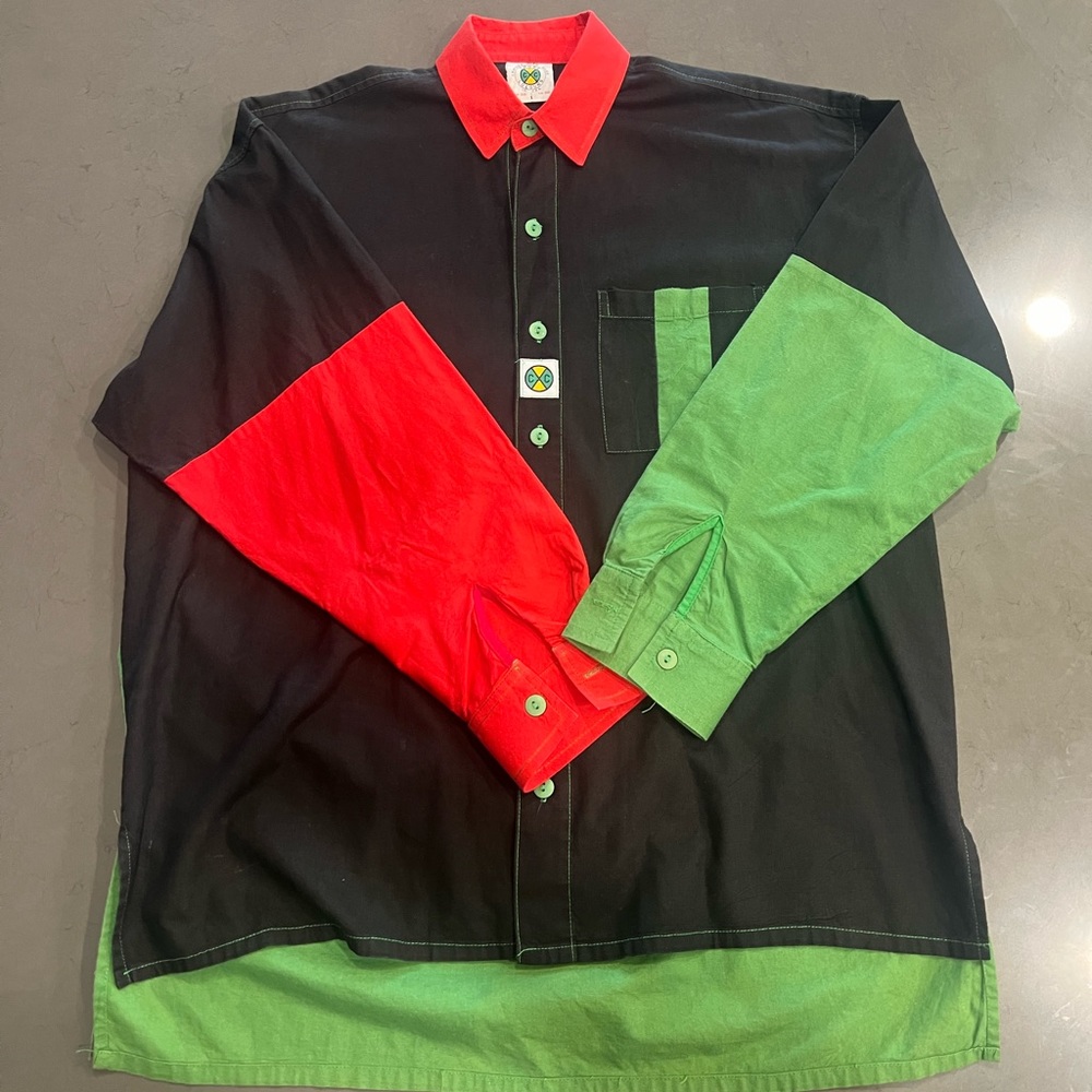 Cross Colours Vintage Long Sleeve Button Up Unisex - Gem